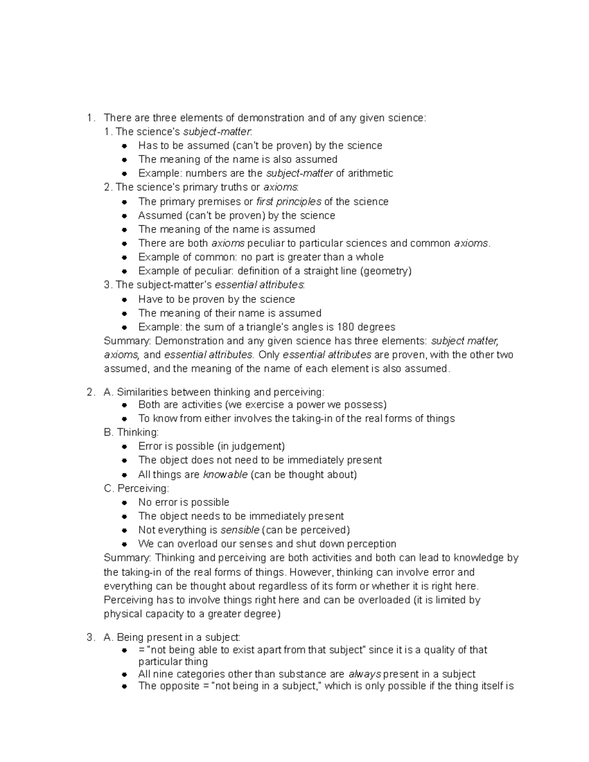 HSPH Final Stuff - There are three elements of demonstration and of any ...