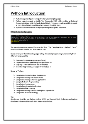 Python Programming Language - EASWARI ENGINEERING COLLEGE (AUTONOMOUS ...