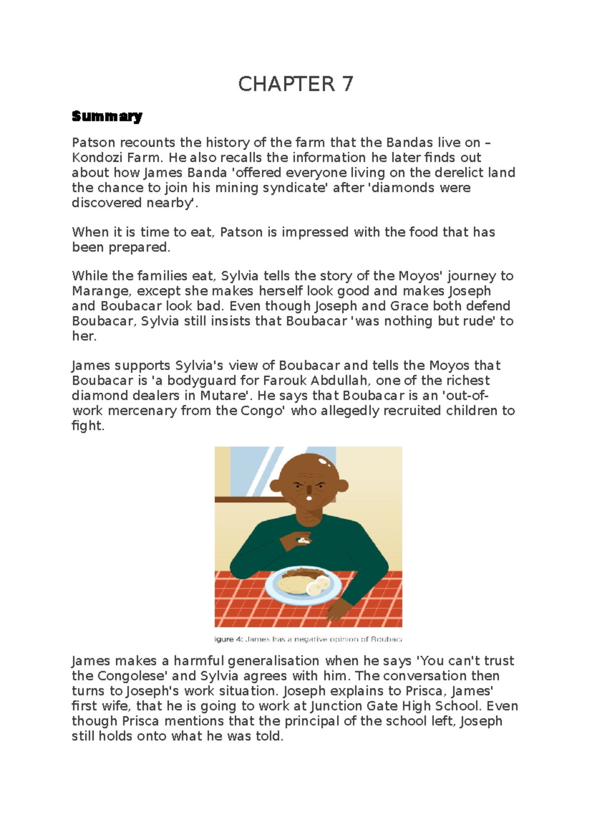 Chapter 7 - CHAPTER 7 Summary Patson recounts the history of the farm ...