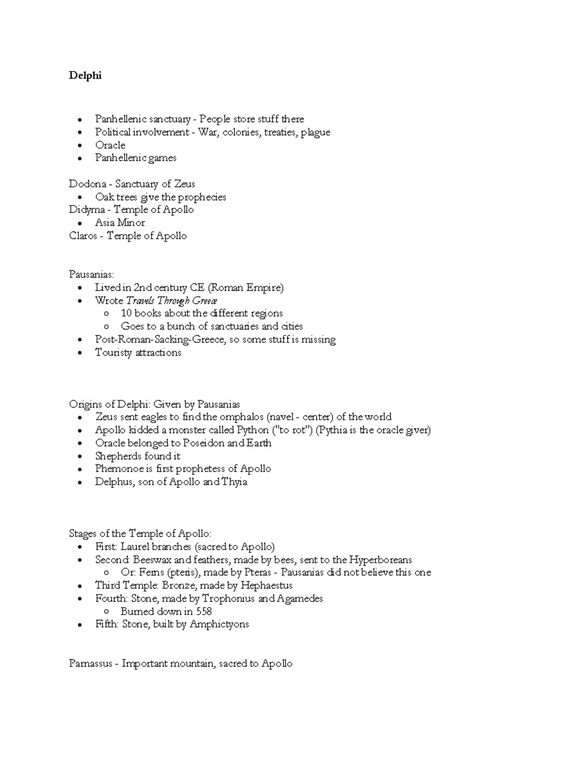 Delphi - Professor: Wilson - Delphi Panhellenic sanctuary - People ...