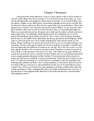 Chapter Summary 7 Nutrition - Chapter 7 Summary In this chapter I found ...