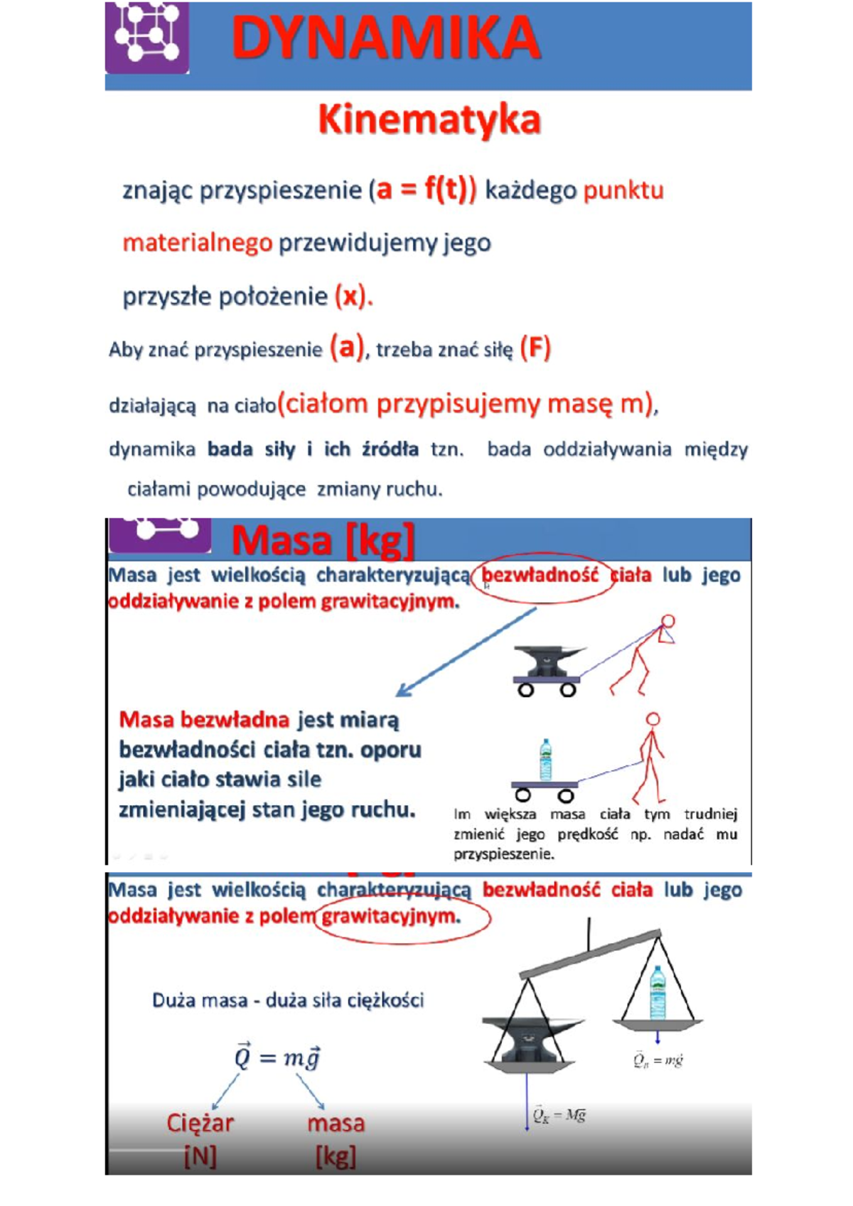 5. Dynamika - aaaaaaaaaaaaaaaaaaa - Fizyka - Studocu