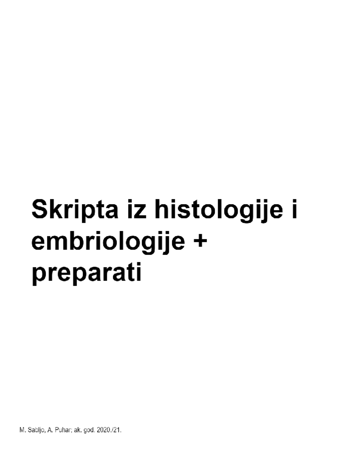 Histologija + embriologija skripta s preparatima - EPITELNO TKIVO ...