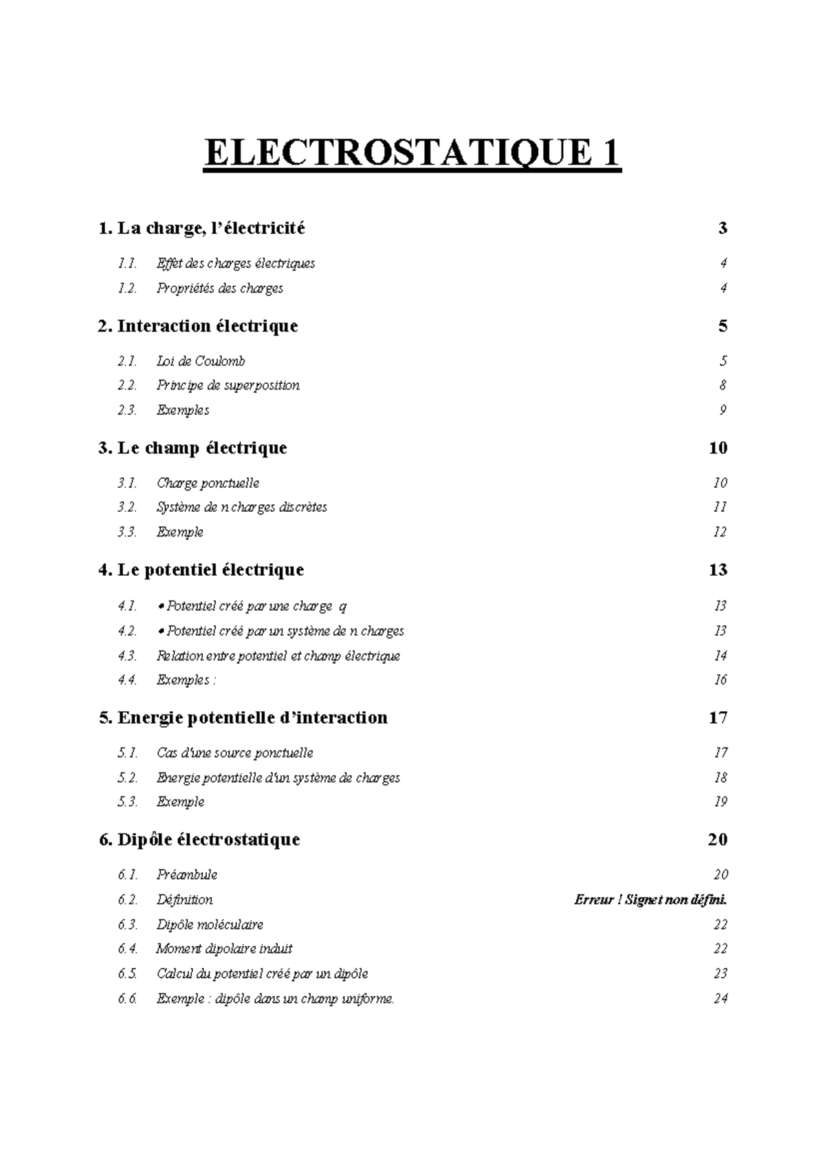 Electrostatique electrocinetique resume 02 - - Studocu