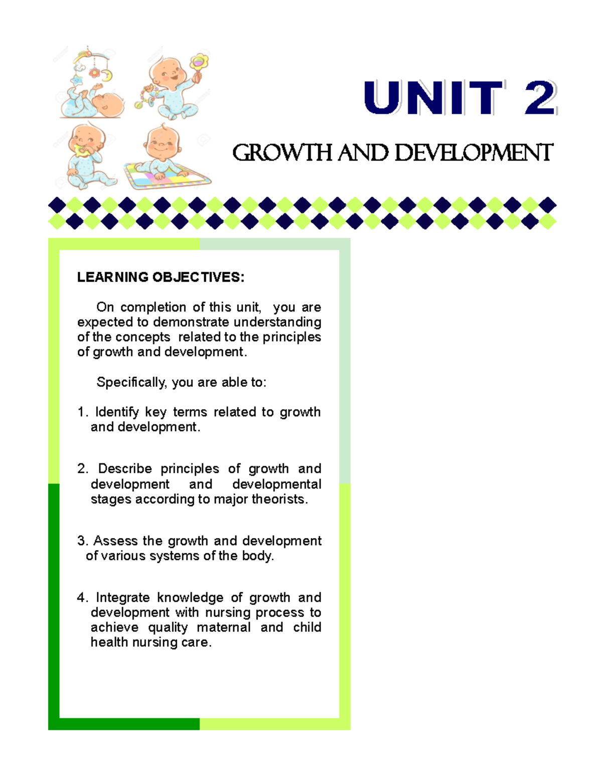 NCM 107A Pedia Week 5-7 Growth and Development - growth and development ...