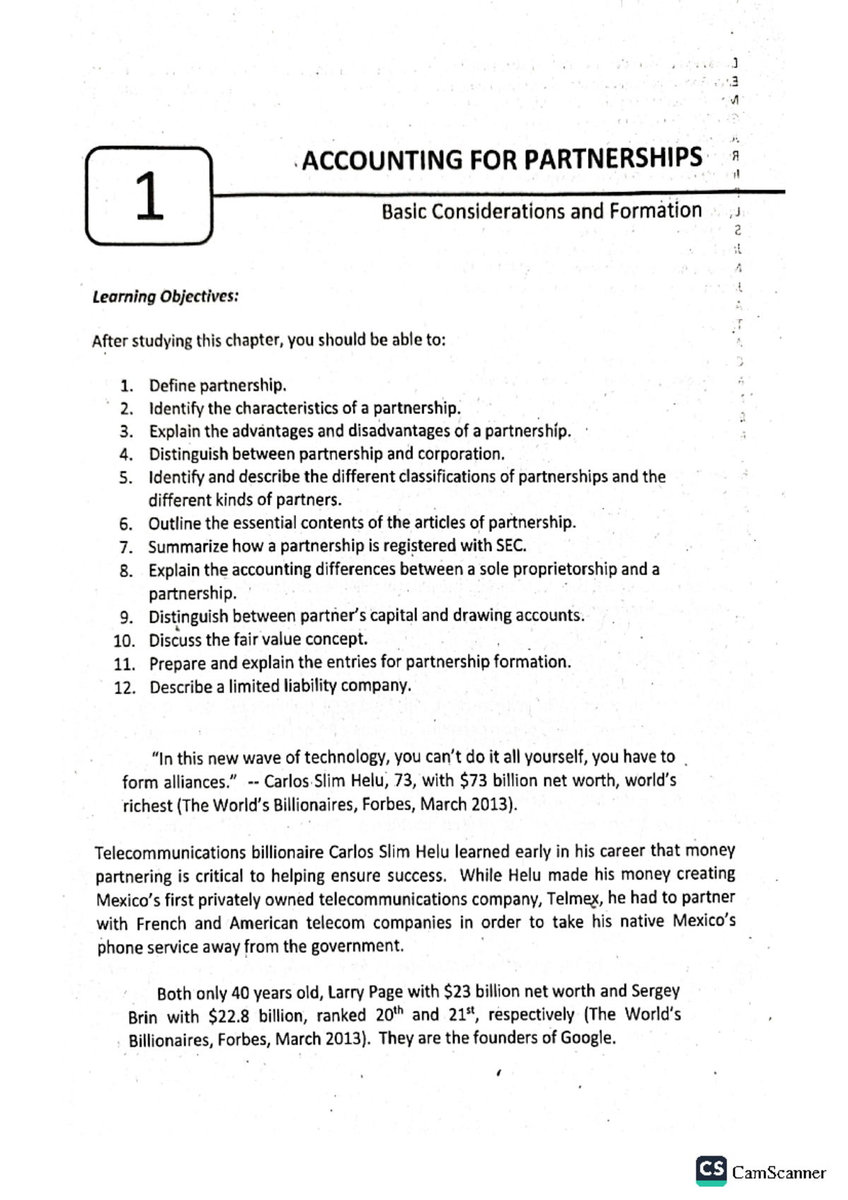 Accounting for partnership - 3 ACCOUNTING FOR PARTNERSHIPS 1 Basic ...