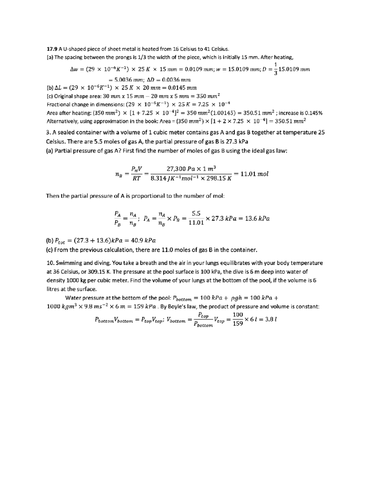 Set 10 - PHYS 15A - Studocu