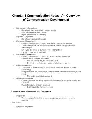 Communication notes - Chapter 1 - Chapter 1 - Intro to Communications 7 ...