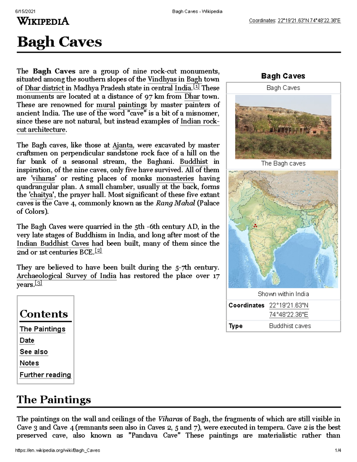 Bagh Caves - Wikipedia - Do not mind this. - Bagh Caves Bagh Caves The ...