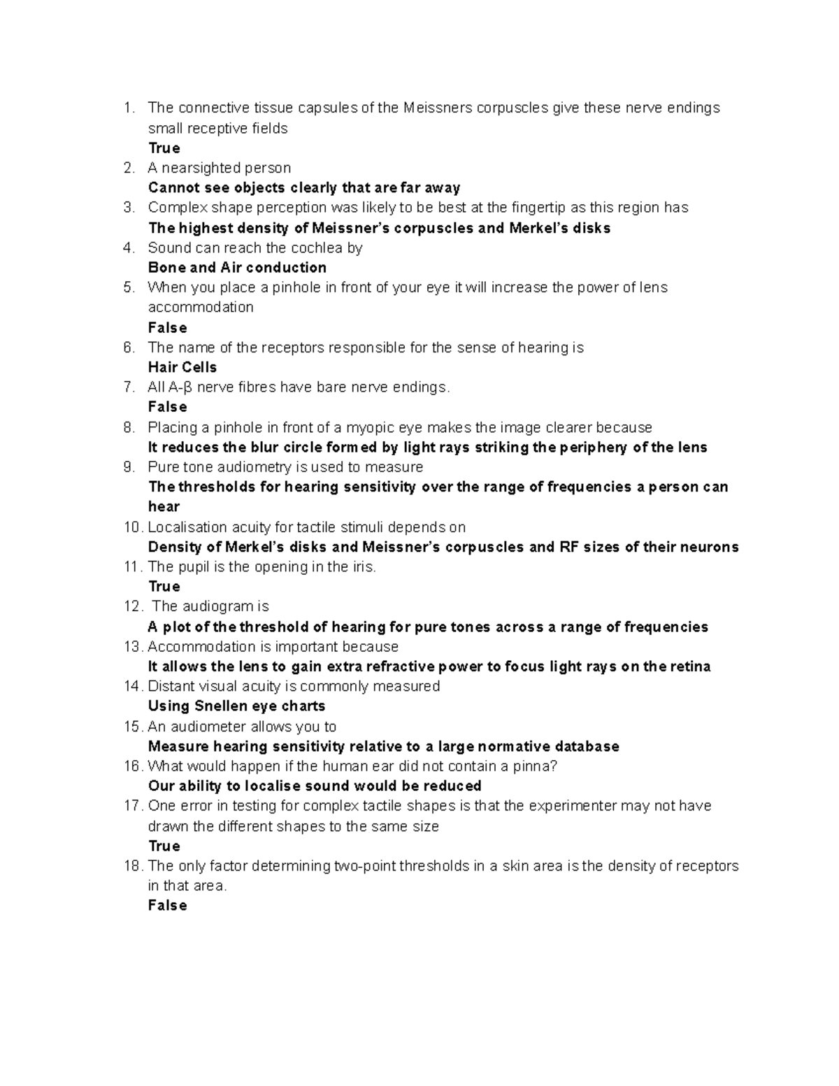 PHY2011 Practise Quiz for Practical 3 - The connective tissue capsules ...