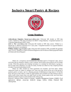 WPI - CS 542 - Homework Assignment 1 - CS 542 Homework Assignment 1 (100 Points) Due: 11:59 p ...