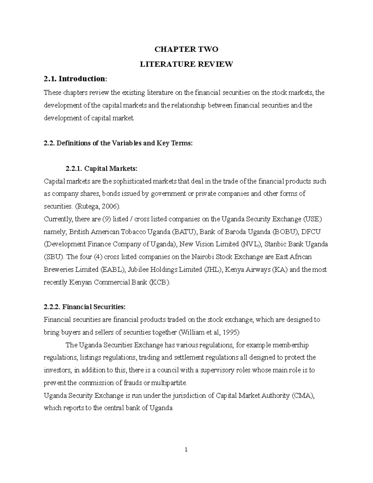 Literature Review - CHAPTER TWO LITERATURE REVIEW 2. Introduction ...
