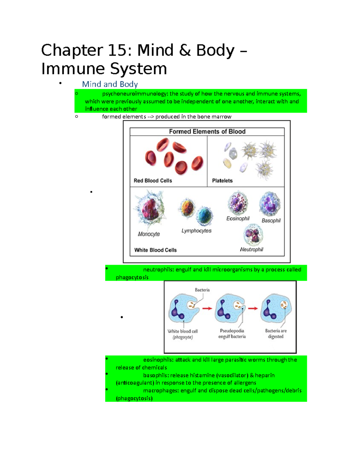 Chapter 15 Mind&Body-Immune System - Chapter 15: Mind & Body – Immune ...