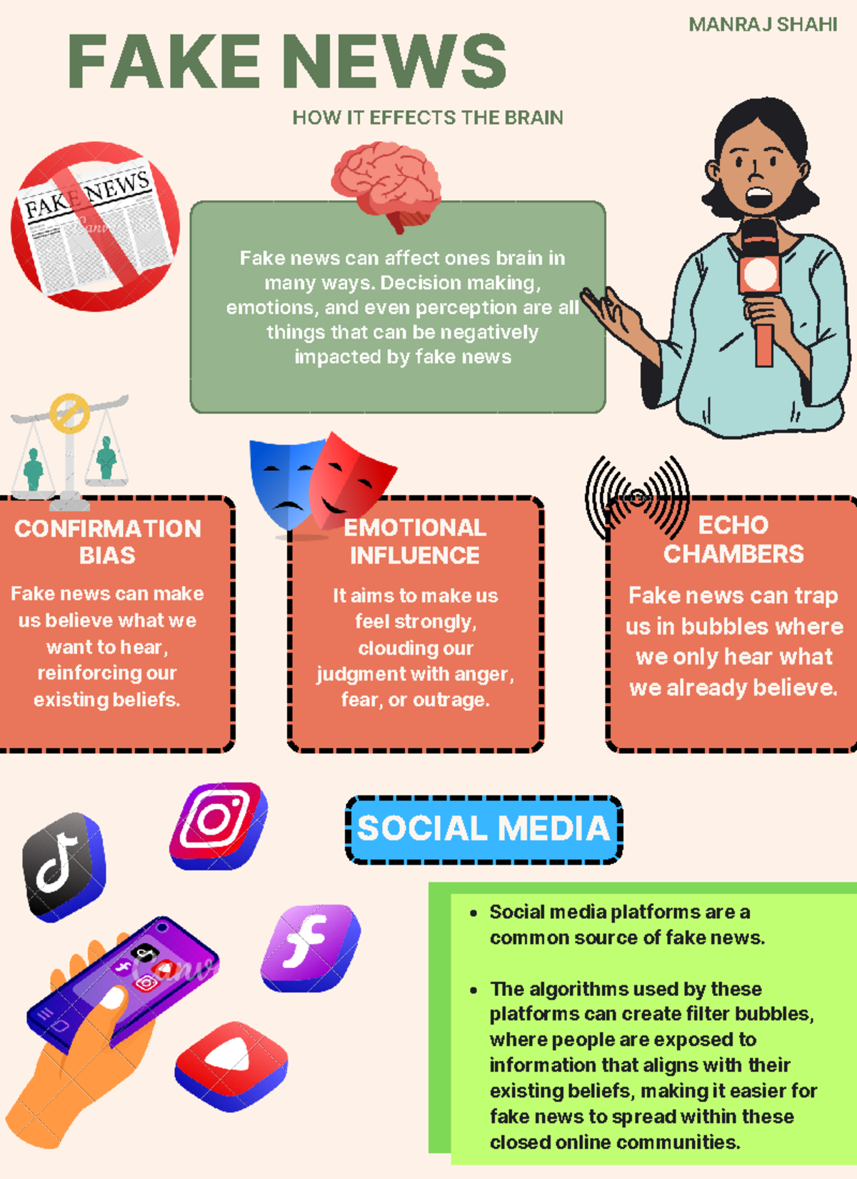 Fake news - infographic peice for mri - Social media platforms are a ...