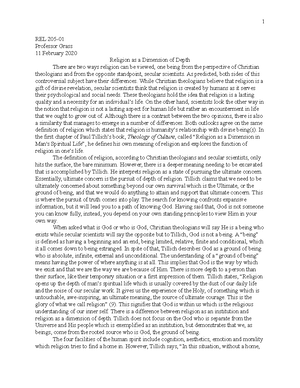 REL 205-01 THE Stranger Notes - The Stranger by Albert Camus PART ...