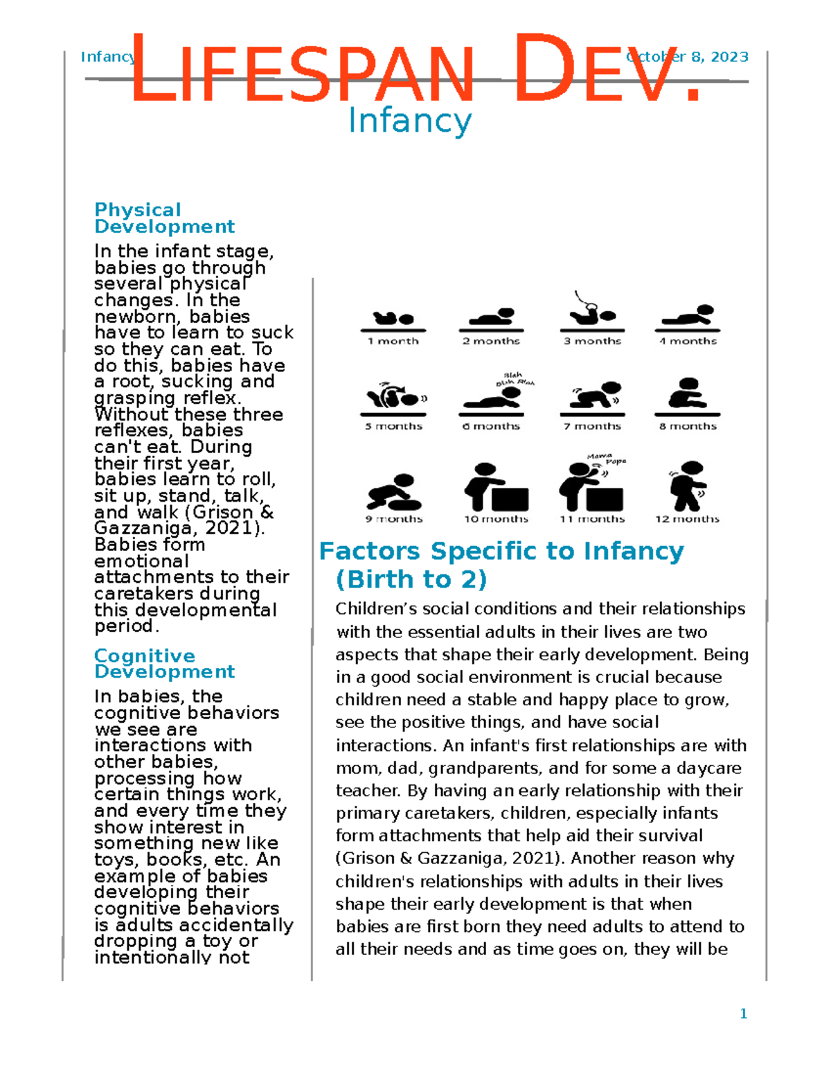PSY-102-RS-T3-Template 2-Development Newsletter - Infancy October 8 ...
