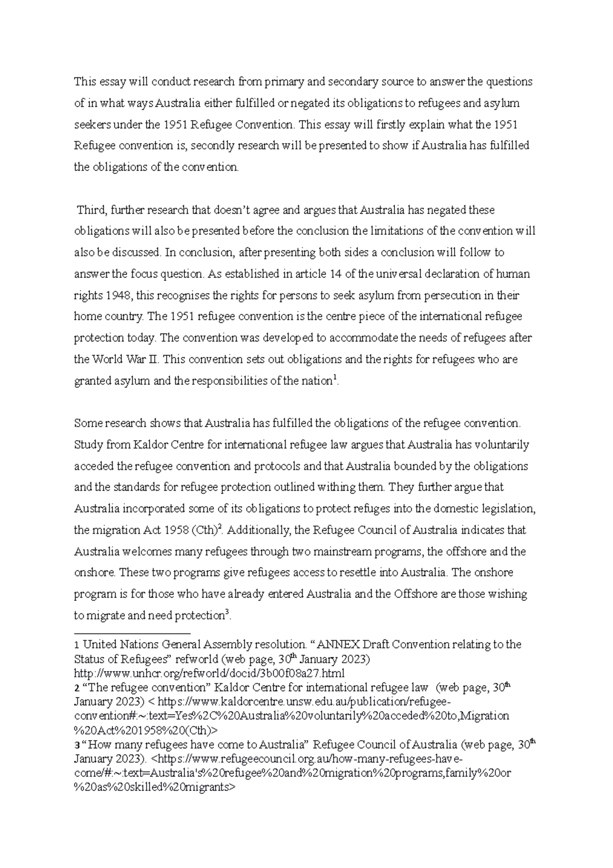 Human rights law Assessment 2B - This essay will conduct research from ...