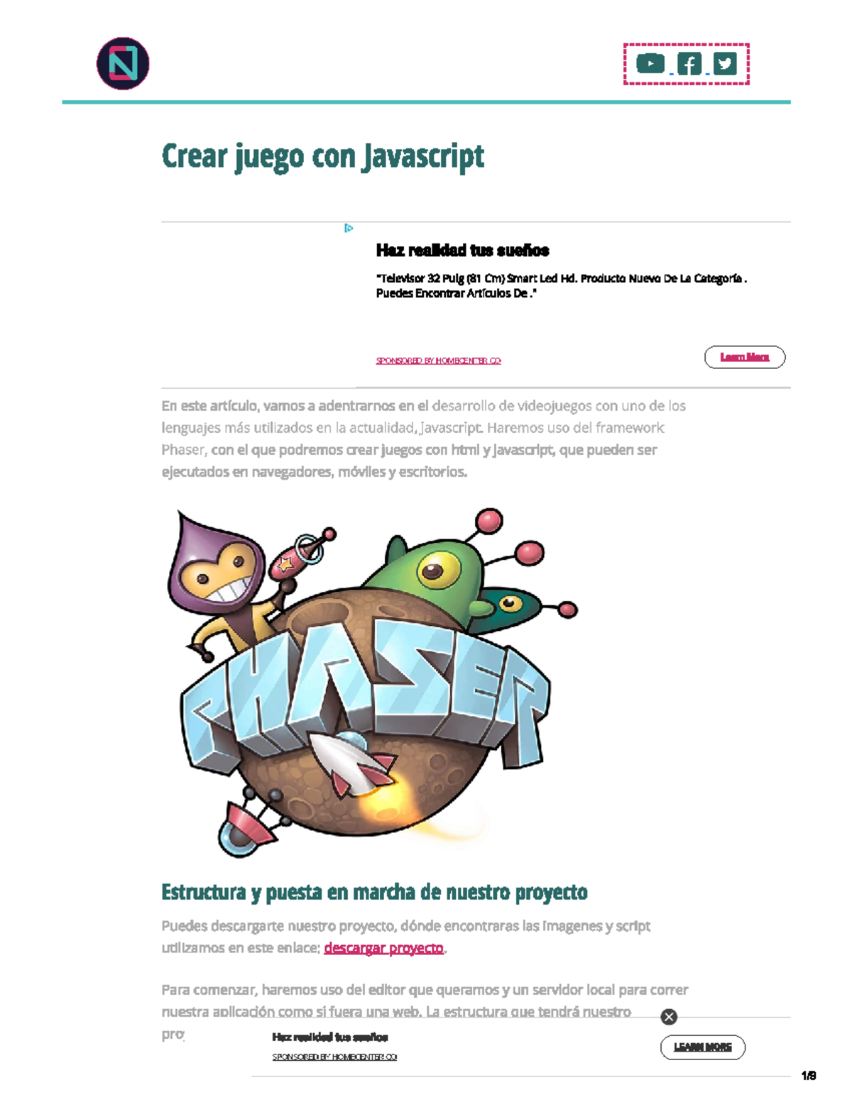 Crear juego js - Usar recursos de JS para animar objetos en funciones ...