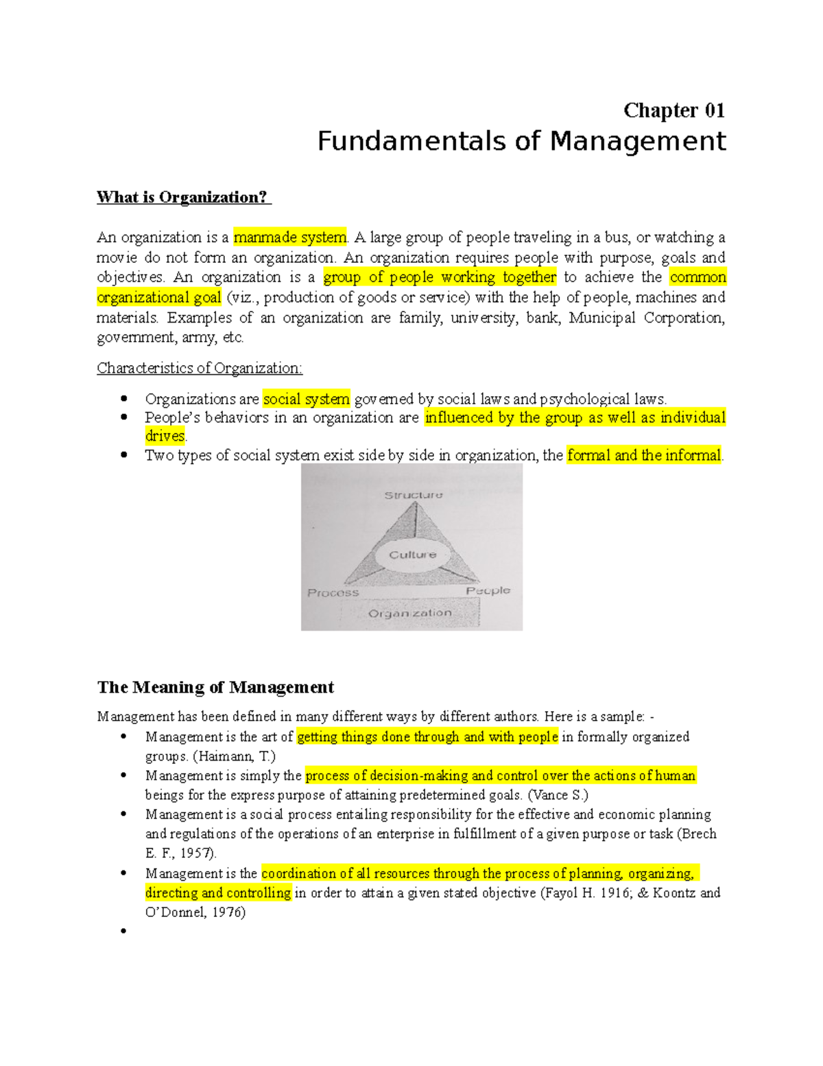 POM Ch-01 - Fundamentals of management - Chapter 01 Fundamentals of ...