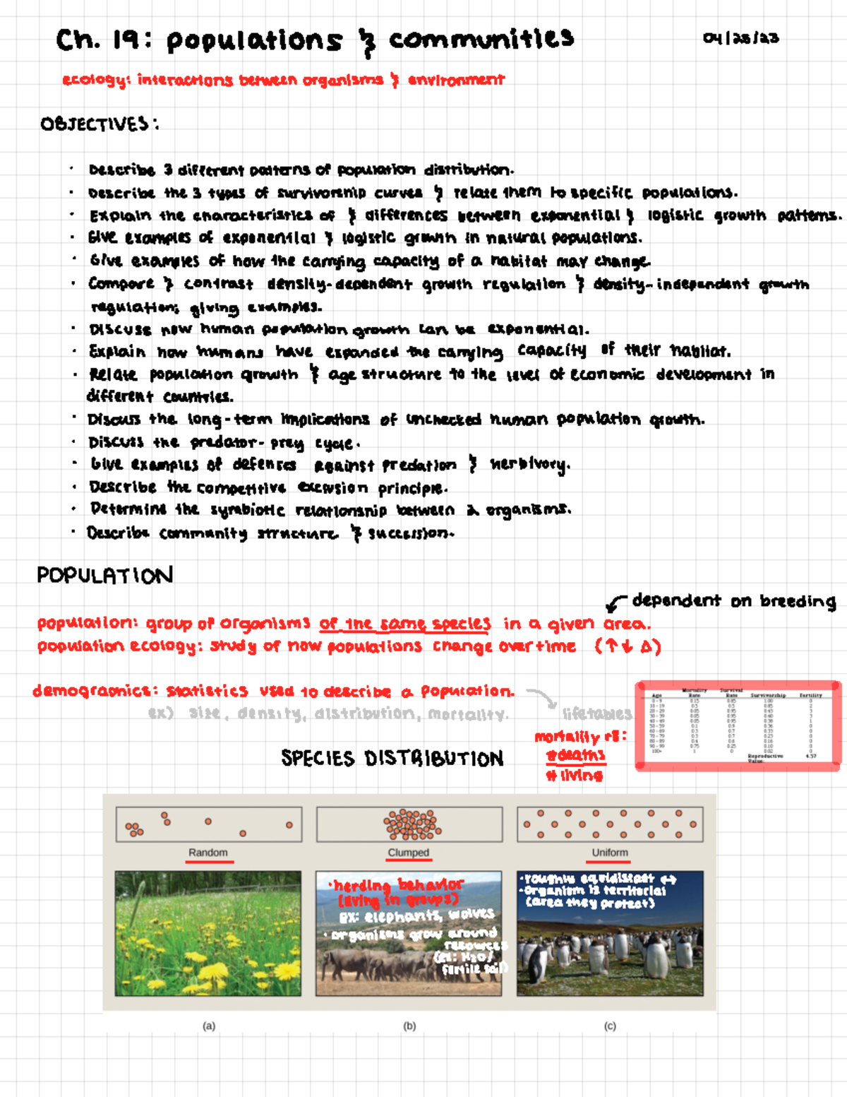 Ch 19- Populations And Communities - Ch. 19:populations 3 communities ...