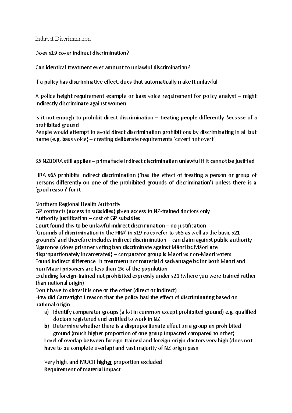 Indirect Discrimination - bass voice) – creating deliberate ...