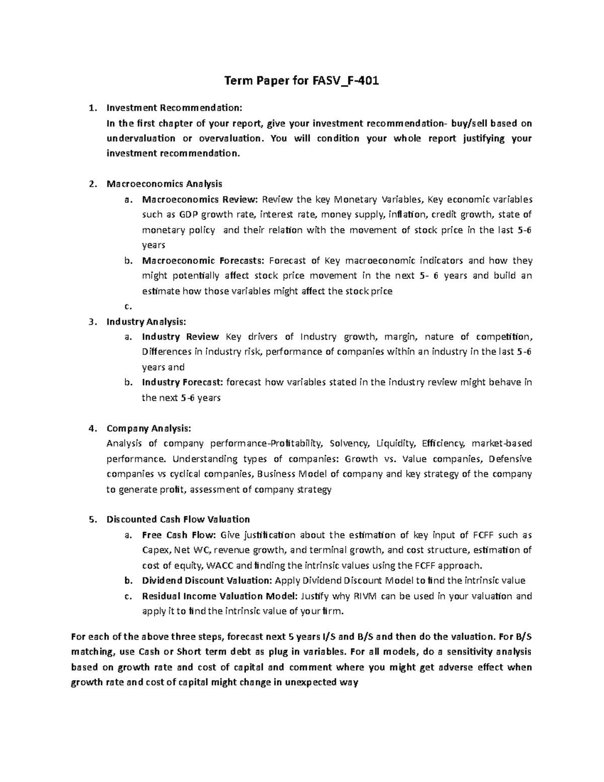 Term-Paper-for-FASV F-401 - Term Paper for FASV_F- 1. Investment ...