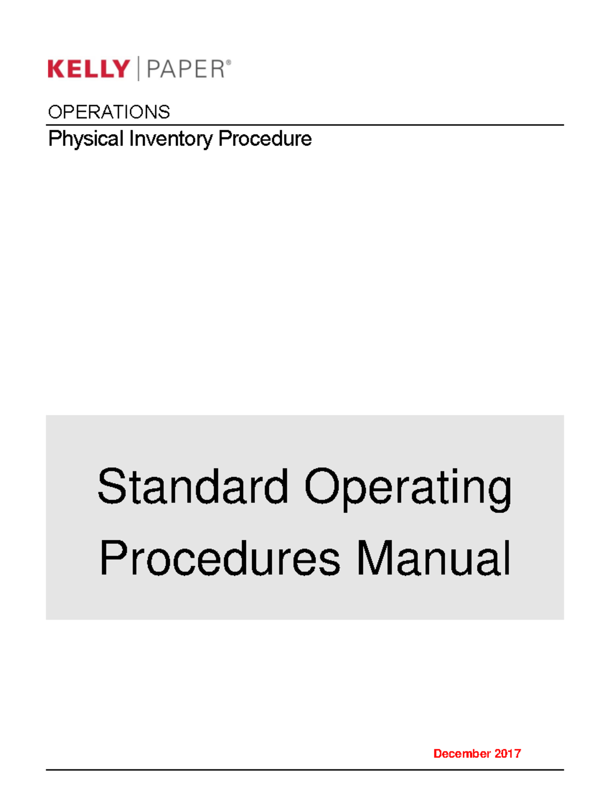 Physical-Inventory-SOP - OPERATIONS Physical Inventory Procedure ...