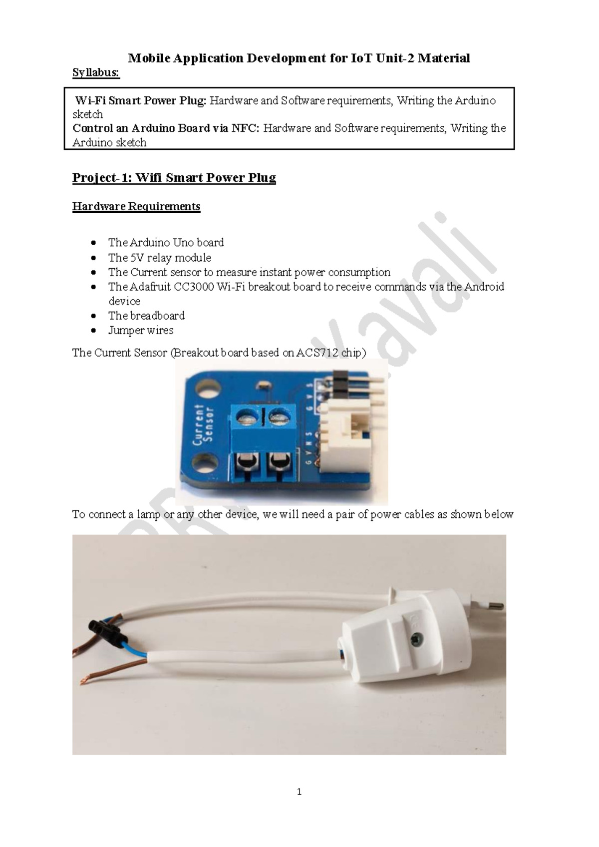 MADfor Io T Unit-2 Material - Mobile Application Development for IoT ...