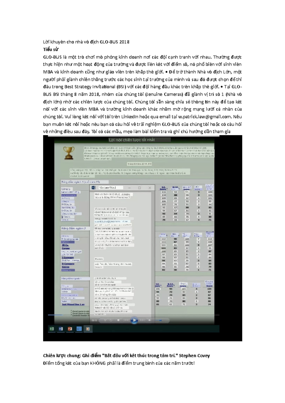 Tr1-5 - glo bus - L i khuyên cho nhà vô đ ch GLO-BUS 2018ờ ị Ti u sể ử GLO-BUS là m t trò ch i ...