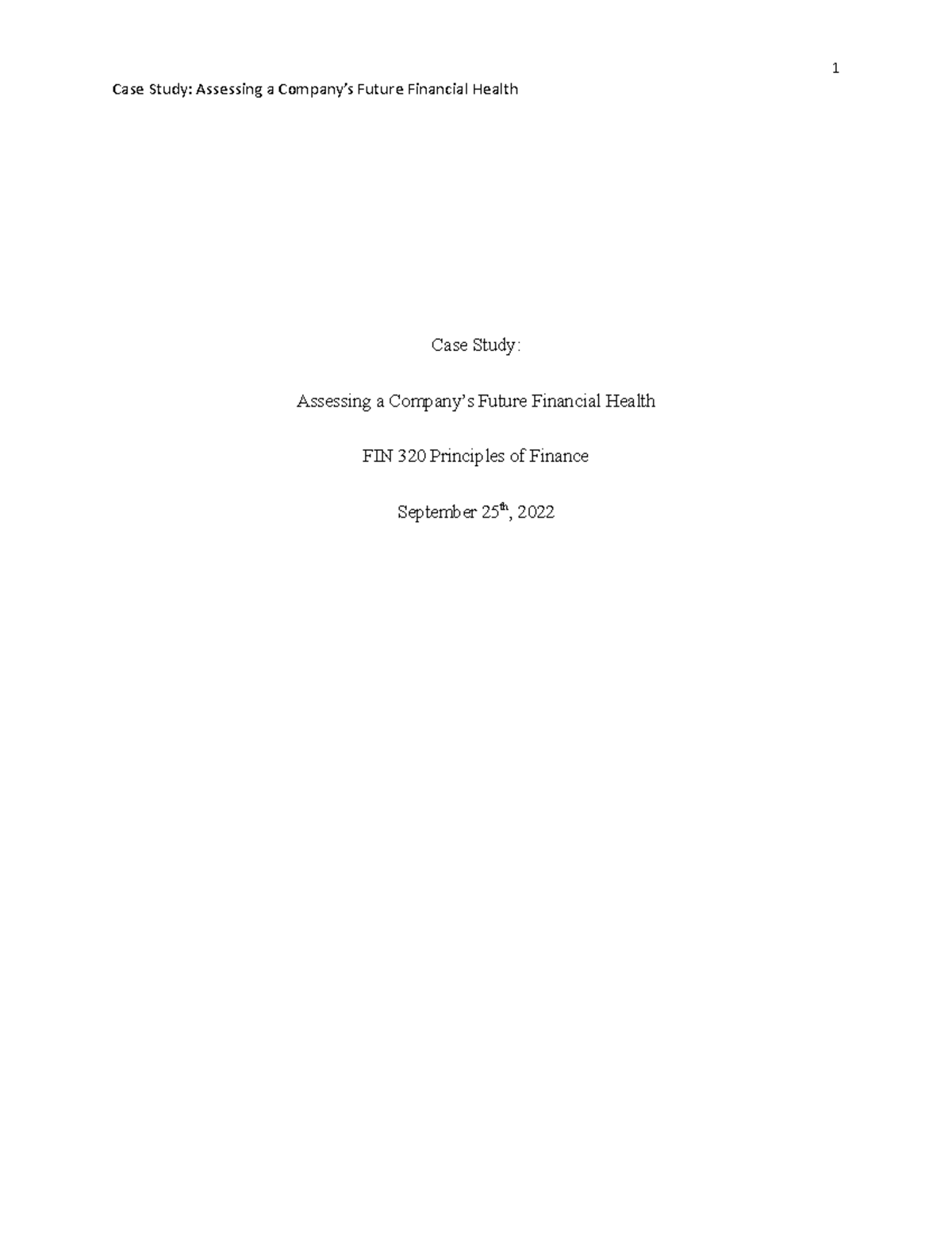 4.2 Case Study - Module 4 - I got an A on the assignment - Case Study ...