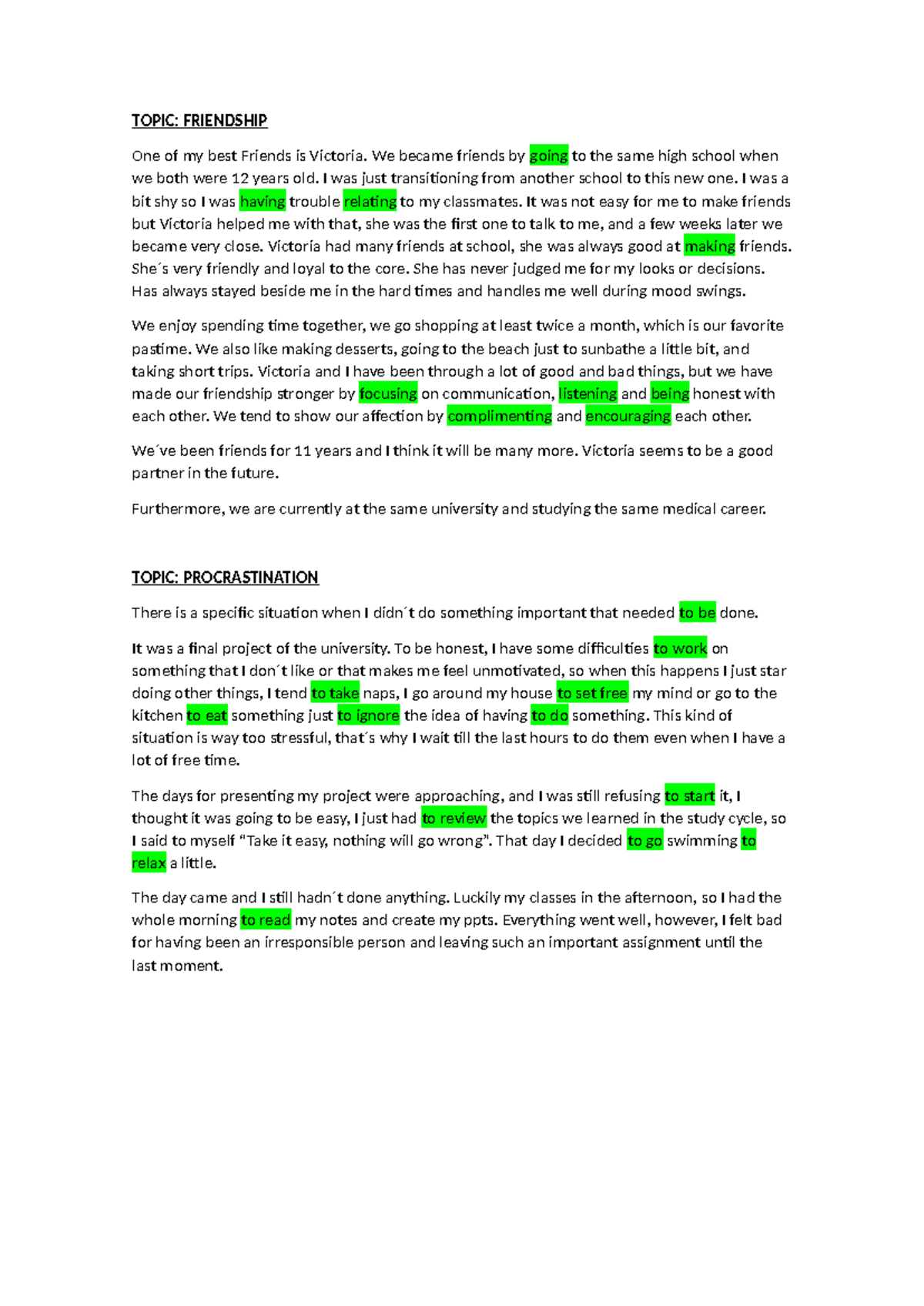 Portafolio - good - TOPIC: FRIENDSHIP One of my best Friends is ...