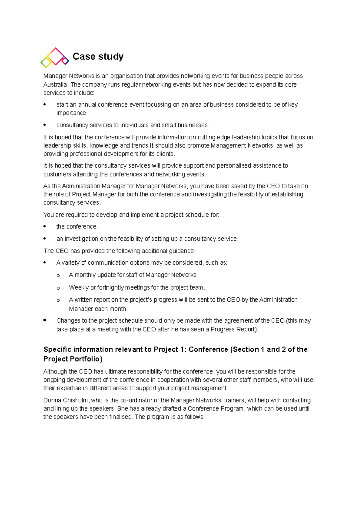 Case stdy Manager Networks - Case study Manager Networks is an ...