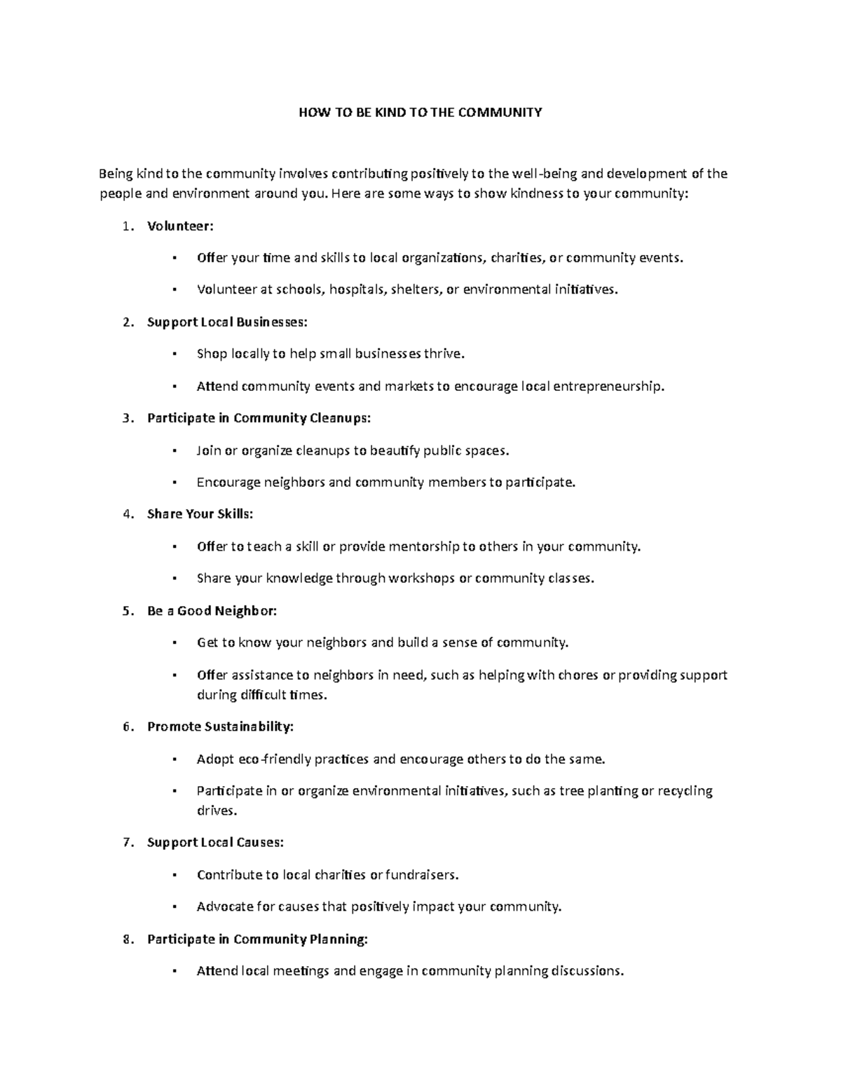 HOW TO BE KIND - Summary Child and Adolescent Learners and Learning ...