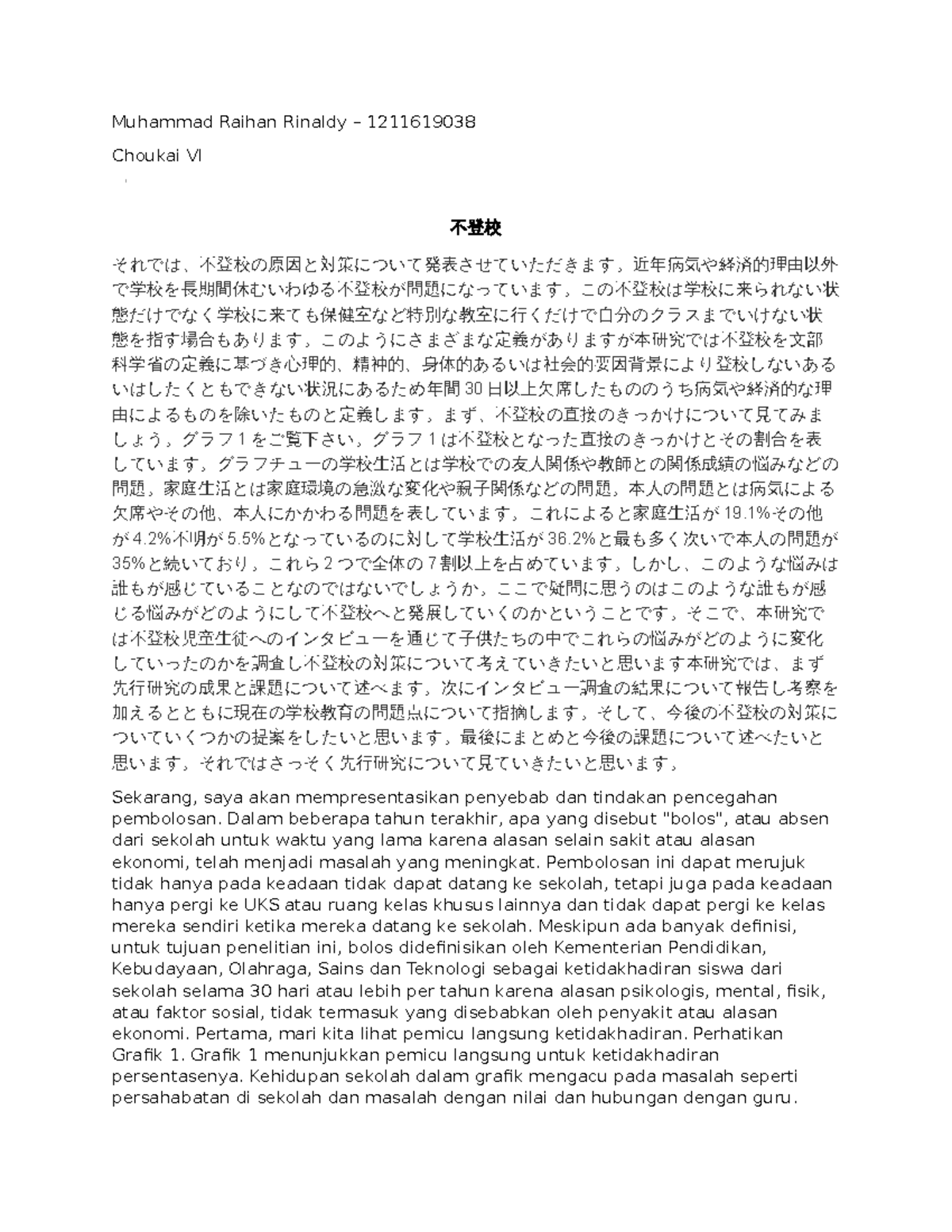 TM 15 Muhammad Raihan Rinaldy 1211619038 Choukai VI - Muhammad Raihan ...