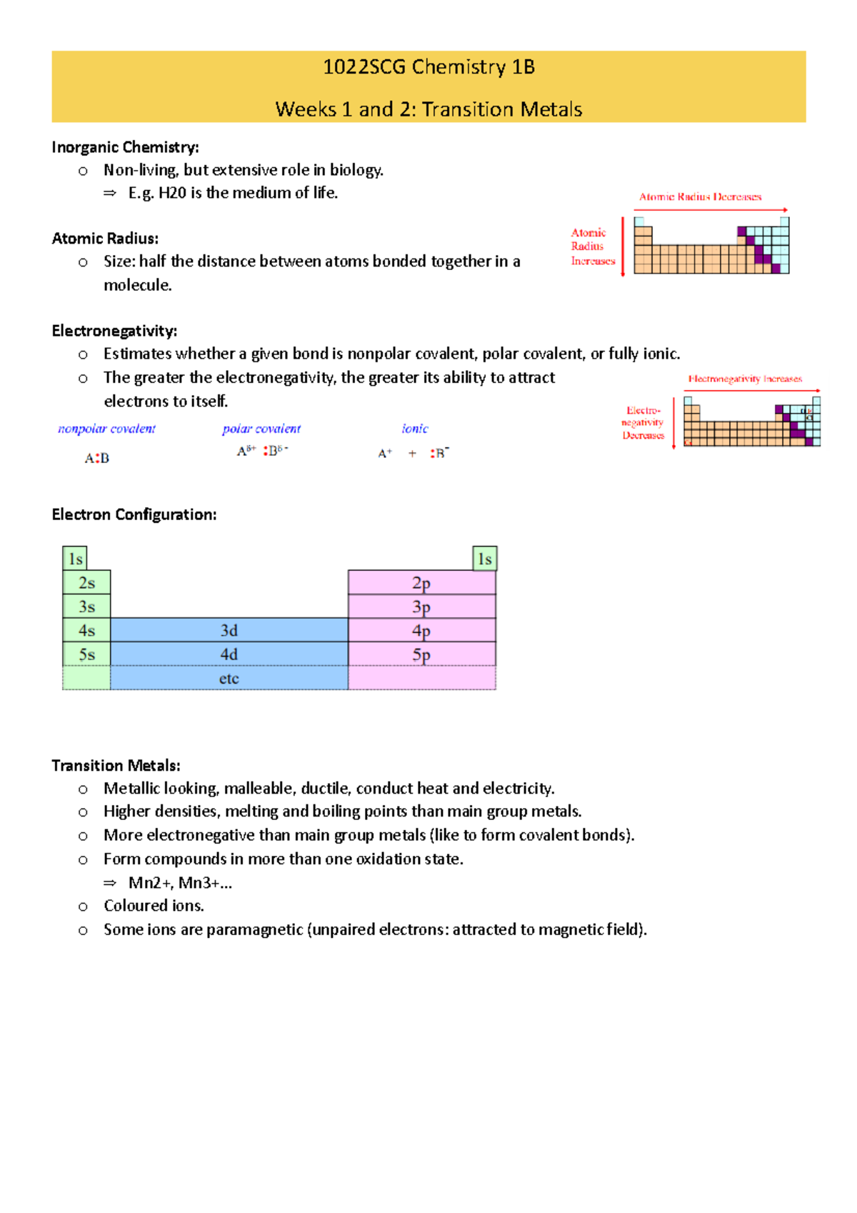 W1-2 - transition metals - 1022SCG Chemistry 1B Weeks 1 and 2 ...