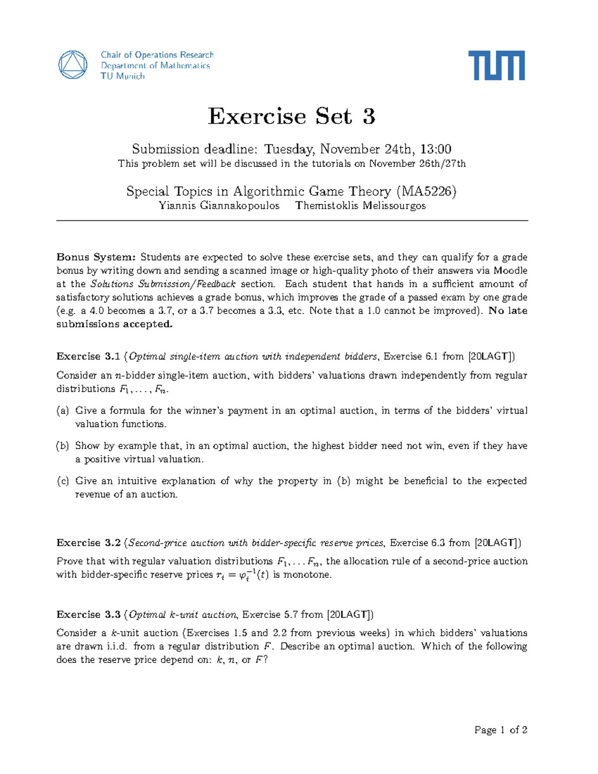 Ex3 - EX3 - Exercise Set 3 Submission deadline: Tuesday, November 24th ...