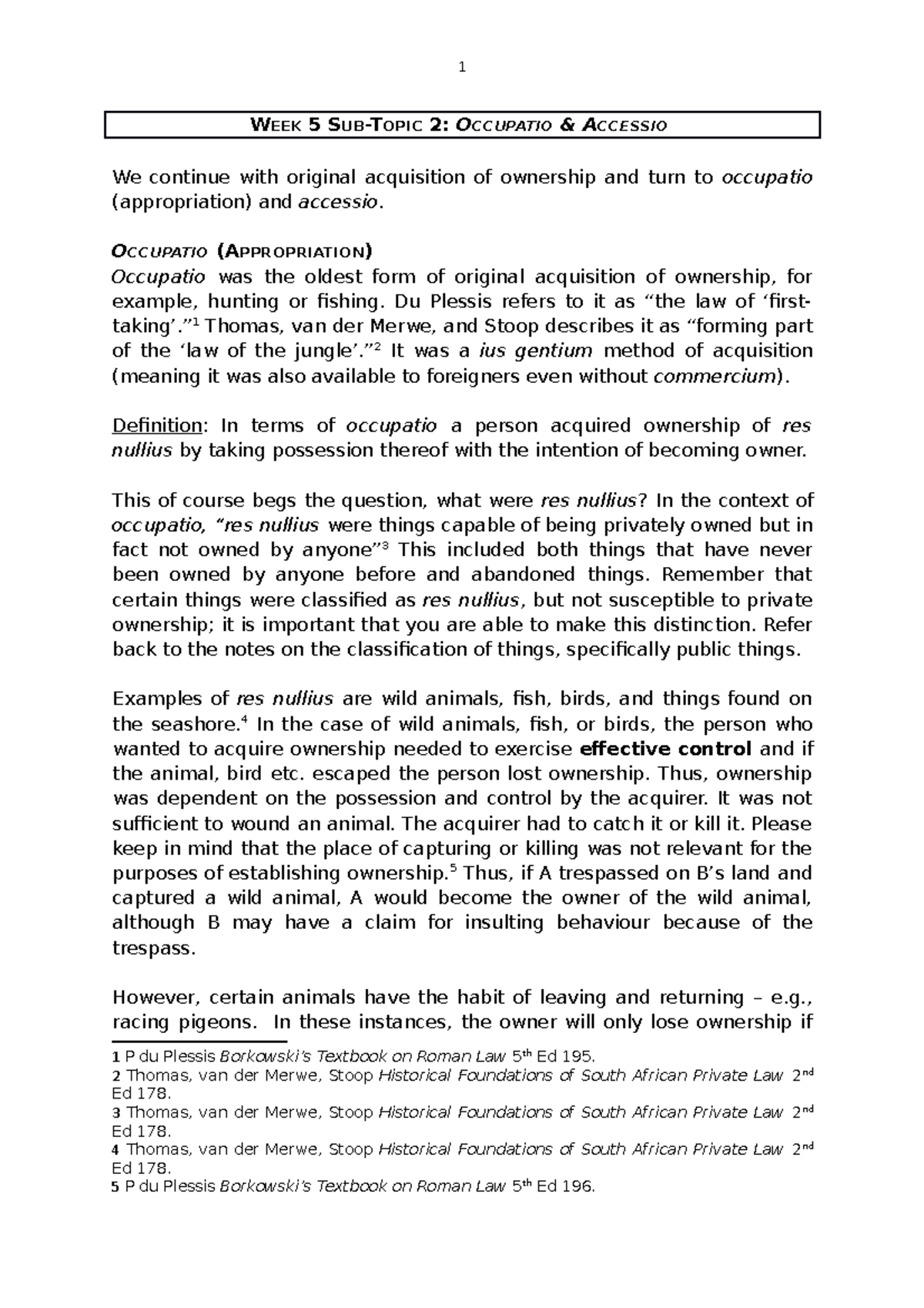 Week 5 Sub-Topic 2 Theory - word - WEEK 5 SUB-TOPIC 2: OCCUPATIO ...