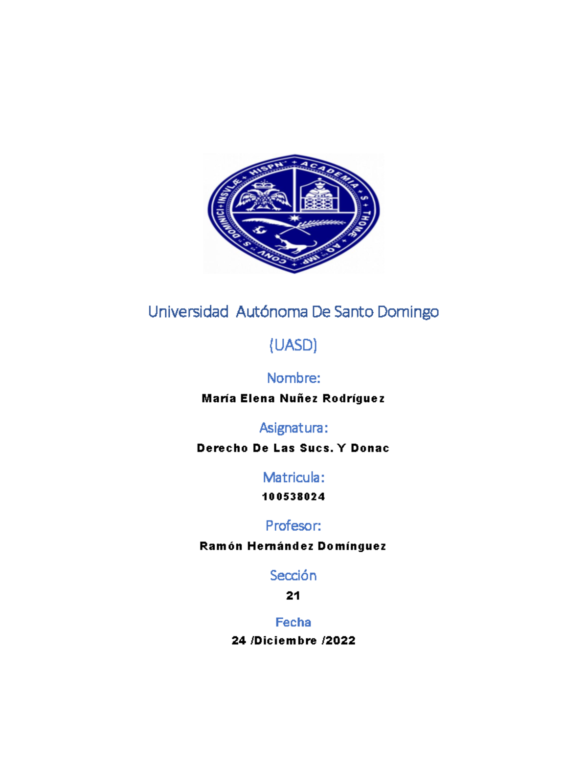 Derecho De Las Sucs Y Donac unidad 3 - Universidad Autónoma De Santo ...