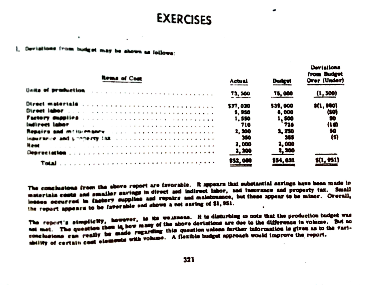Chapter 18 - cost management - EXERCISES Aftl,a. - ... ......... • I e ...