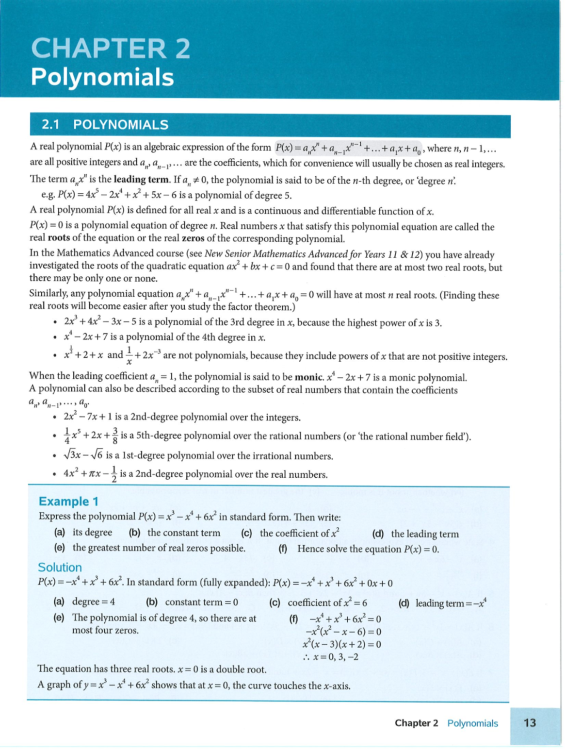 2. Polynomials - 033130 - Studocu