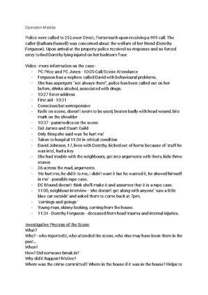 Crime script excercise - Box 8: A sample crime script - theft of lead ...