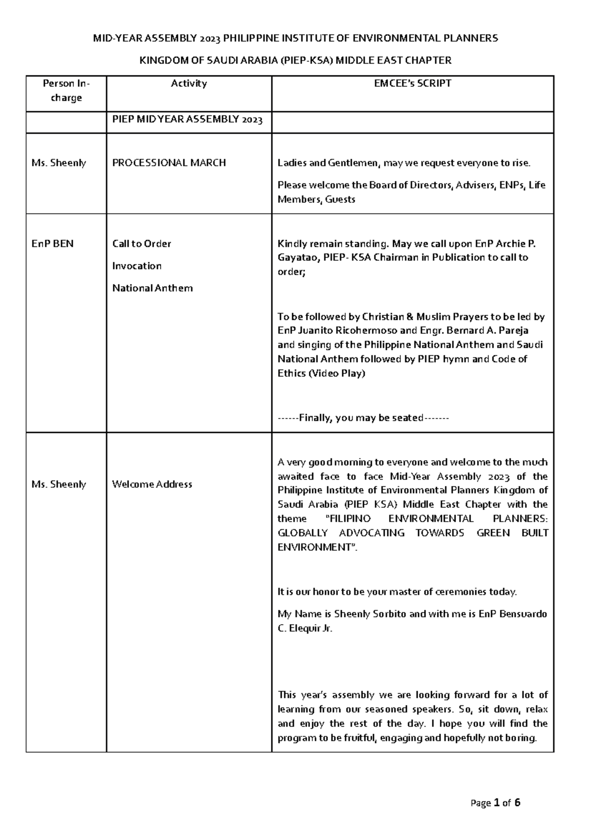 2023 Piep MID-YEAR Assembly - MID-YEAR ASSEMBLY 2023 PHILIPPINE ...