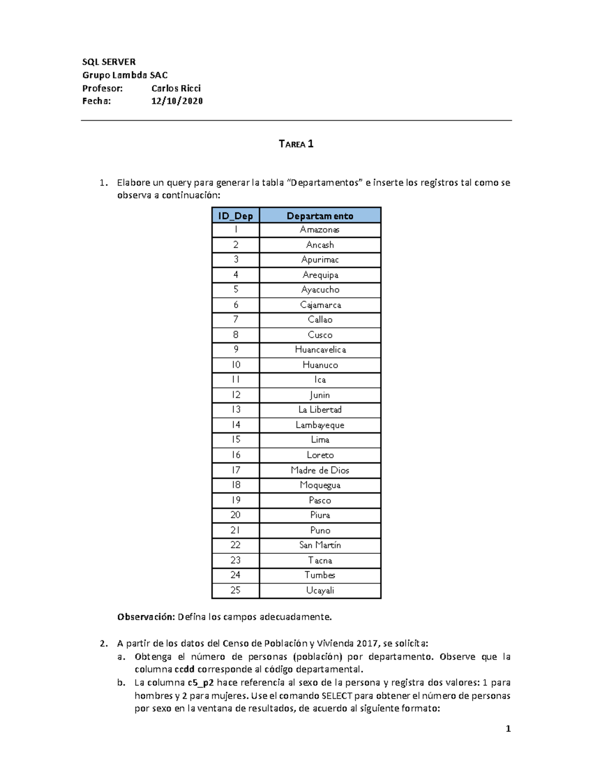 MOD1 - Tarea 1 - Curso de sql server nivel basico procedimientos ...