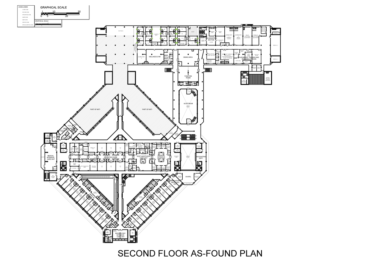 LCP-MP A2 Second Floor AS- Found PLAN - SCRUB AREA FIRE EXIT STO. STO ...