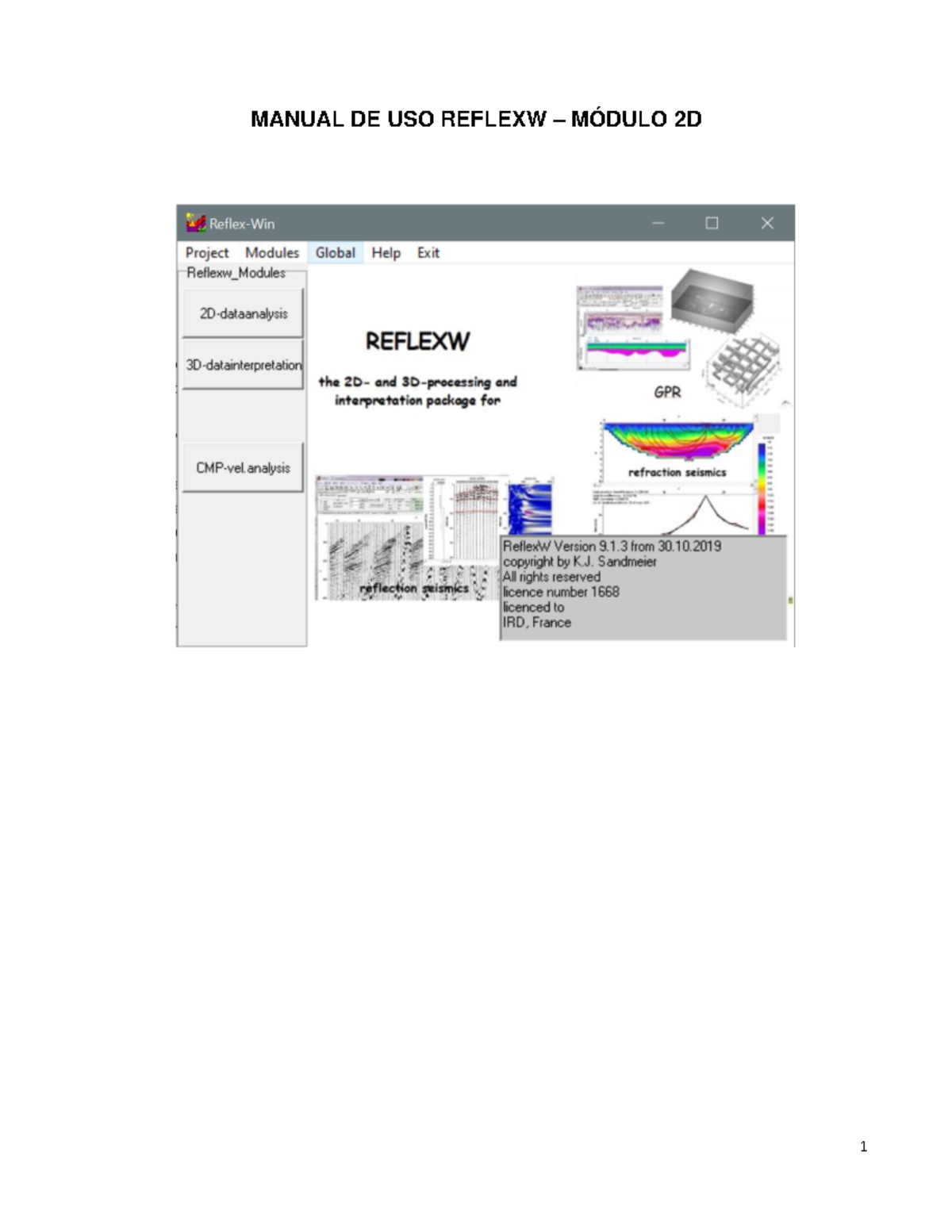Manual USO Reflexw - MANUAL DE USO REFLEXW – MÓDULO 2D Importar ...
