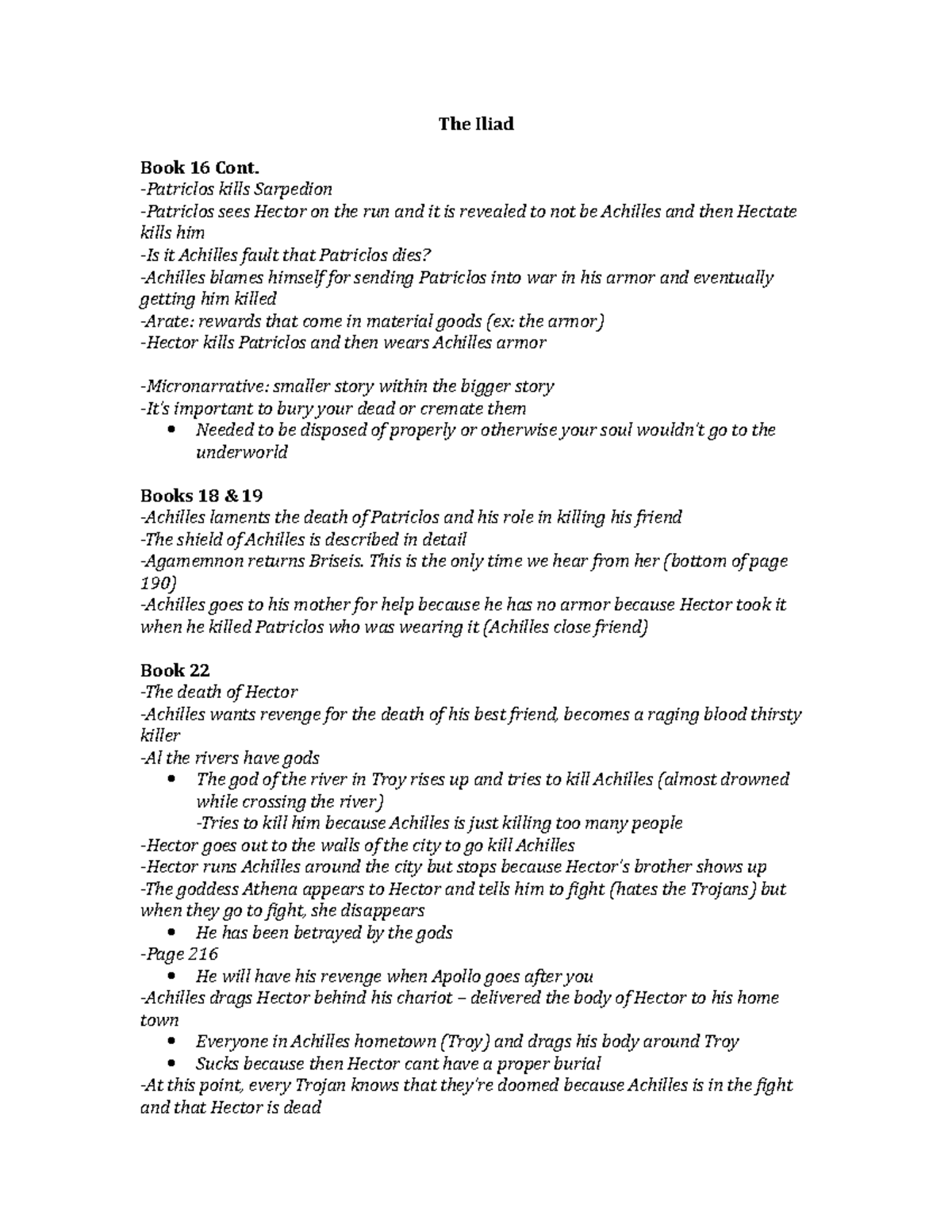 November 19 - Notes from UAlbany class, Notes from UAlbany class - The ...