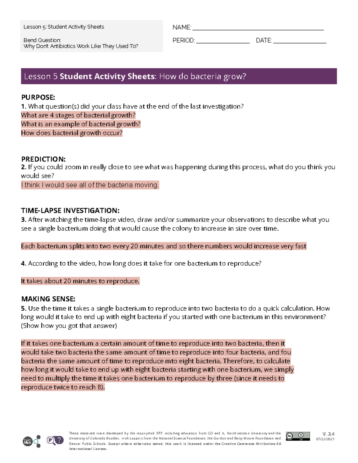 Hally Romerobarahona - 5.2 Student Activity Sheet Lesson 5 Bend 1 Addie ...