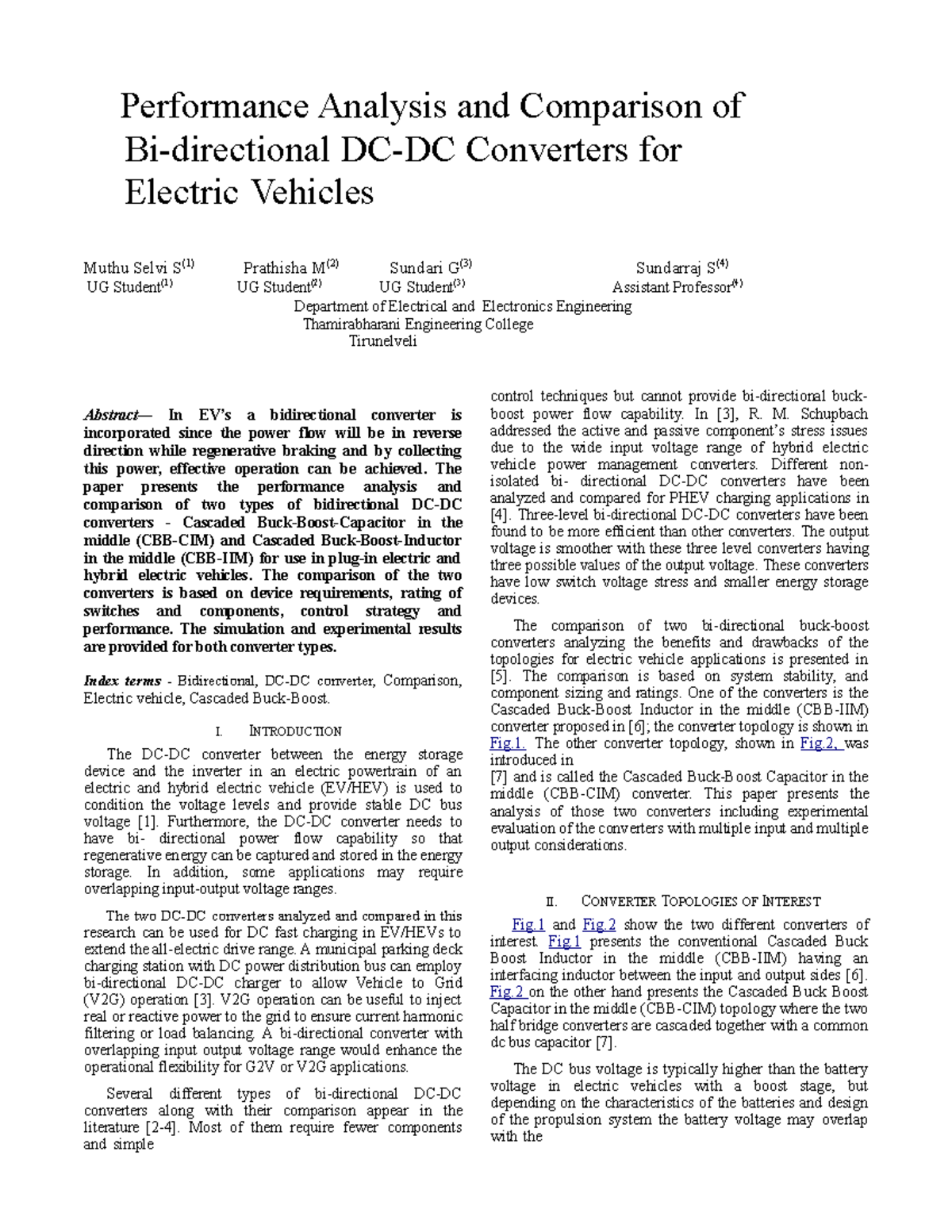 Conference - About performance analysis of converter - Performance ...