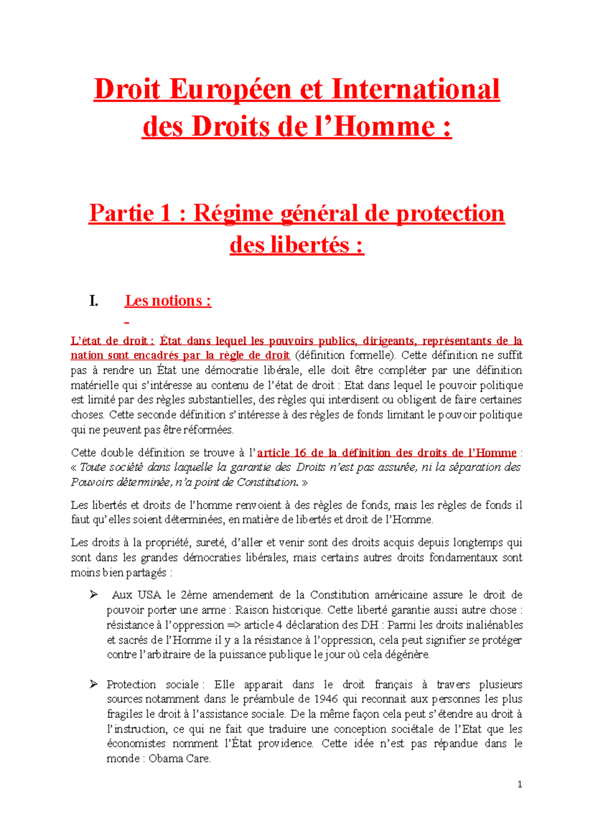 Droit Européen Et International Des Droits De L Droit Européen Et