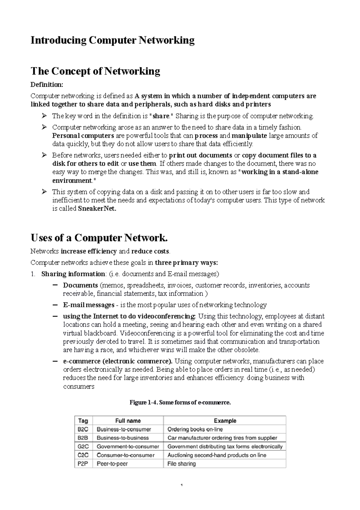 Intoduction to networking Overview - Introducing Computer Networking The Concept of Networking ...